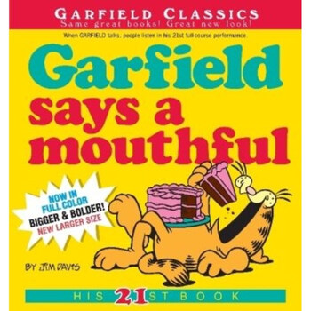 英文原版 加菲猫漫画 Garfield Says A Mouthful