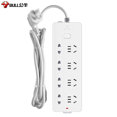 【公牛GN-403】公牛（BULL）新国标插座 插线板/插排/排插/接线板/拖线板 GN-403 8位总控全长5米【行情 报价 价格 评测】-京东