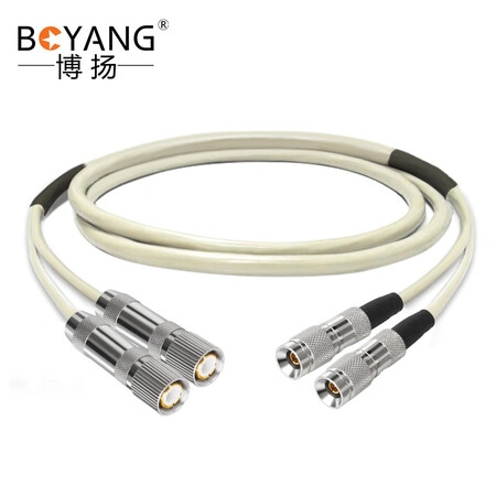 【博扬BY-L9/CC4-2-1*2-0.5m】博扬 2M跳线L9-CC4 2M兆E1接头成品跳线 syv75-2-1同轴电缆DDF转接跳线 2芯 0.5米【行情 报价 价格 评测】-京东