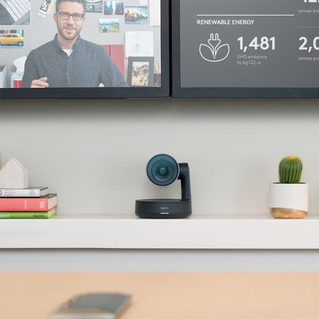 【罗技CC4900e】罗技(Logitech)CC4900e商务视频会议摄像头 4K高清 90度广角 USB免驱 15倍无损变焦(倒置安装 ...