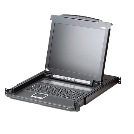 【ATENCL5708】ATEN宏正 CL5708 8口KVM切换器 LCD屏幕 四合一带PS/2+USB混接机架型【行情 报价 价格 评测】-京东