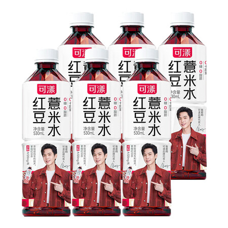 可漾红豆薏米水五谷饮料 530ml*15瓶 整箱夏季薏仁绿豆0糖0脂0卡 6瓶-红豆薏米水530ml【图片 价格 品牌 报价】-京东