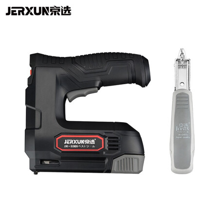 京选（JERXUN）无线电动打钉枪充电码钉枪木工马钉家用门型排钉油画相框射钉枪器 无线充电打钉枪+起钉器【图片 价格 品牌 报价】-京东