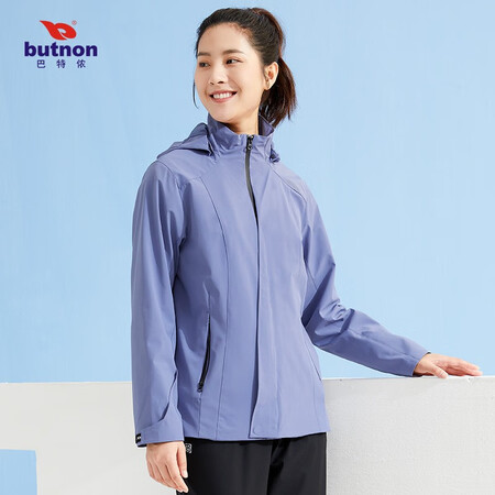 巴特侬butnon女装梭织冬季户外休闲修身外套W1614 灰蓝 L【图片 价格 品牌 报价】-京东