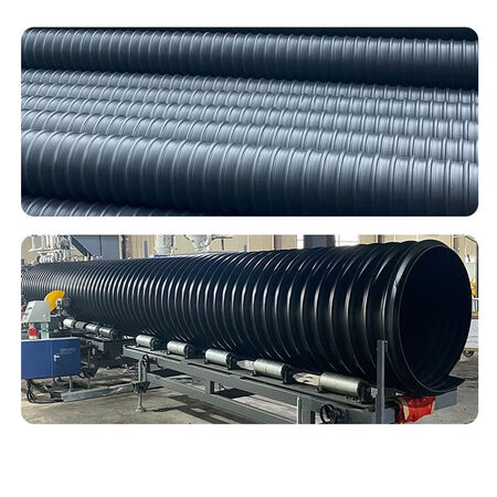 扬笙福定制钢带增强螺旋管中空壁缠绕管HDPE双壁波纹管市政排污排水管下 DN800( SN8)【图片 价格 品牌 报价】-京东
