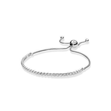 【潘多拉599375C01-1】潘多拉（PANDORA）手链可调节925银闪耀女士网球手链599375C01-1 23cm【行情 报价 价格 ...