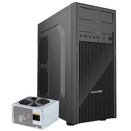 【长城商逸R-40-BTX-400SD机电套包】长城（Great Wall）商逸R40办公家用机电套包（300W电源/ATX主板/0.6mm厚五金/USB3.0/4风扇位/光驱位）【行情 报价 ...