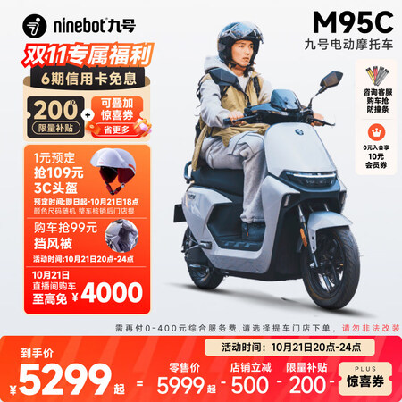 九号（Ninebot）远航家M95C电动摩托车超长续航智能两轮摩托车【门店自提】 到门店选颜色【图片 价格 品牌 报价】-京东