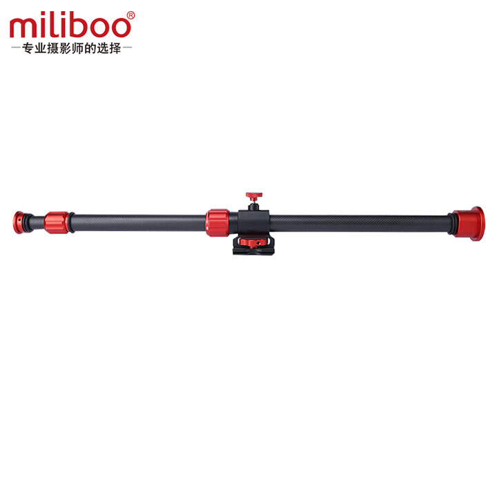 【miliboo短款俯拍杆】miliboo米泊摄影摄像配件横臂相机单反三脚架垂直俯拍加长延长杆 支架横臂 短款伸缩俯拍杆(45-80cm ...