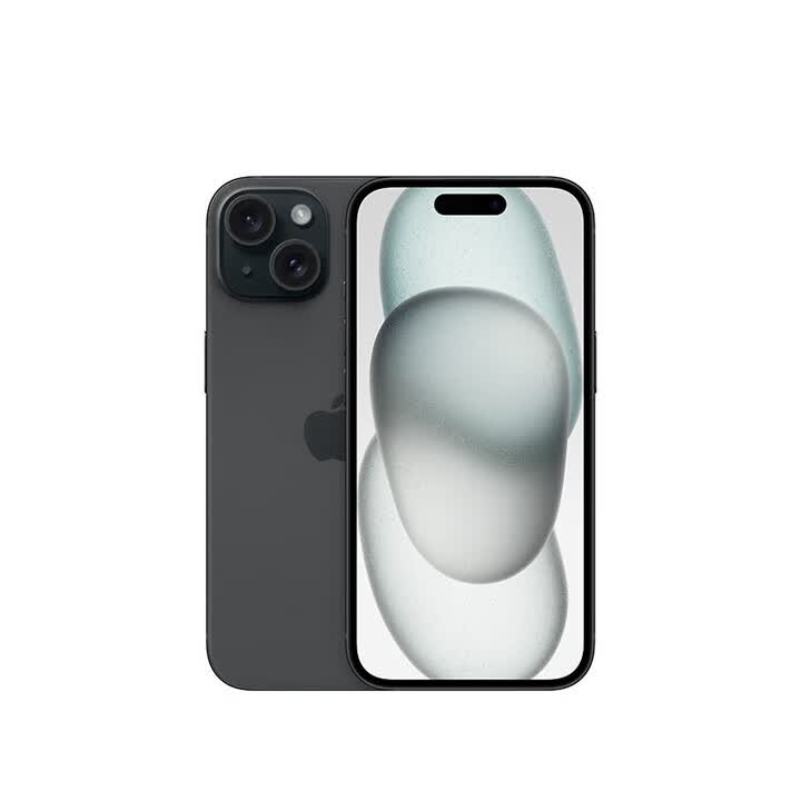 【AppleiPhone 15】Apple iPhone 15 (A3092) 256GB 黑色 # 支持移动联通电信5G 双卡双待手机 新 ...