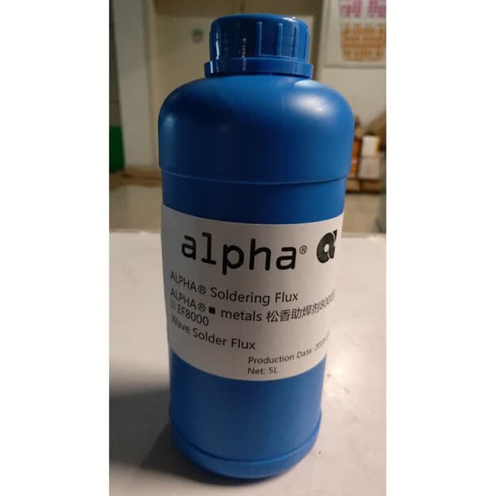 ALPHA阿尔法无铅EF8000助焊剂免清洗环保松香液体焊锡水淡黄色 淡黄色1L装【图片 价格 品牌 报价】-京东