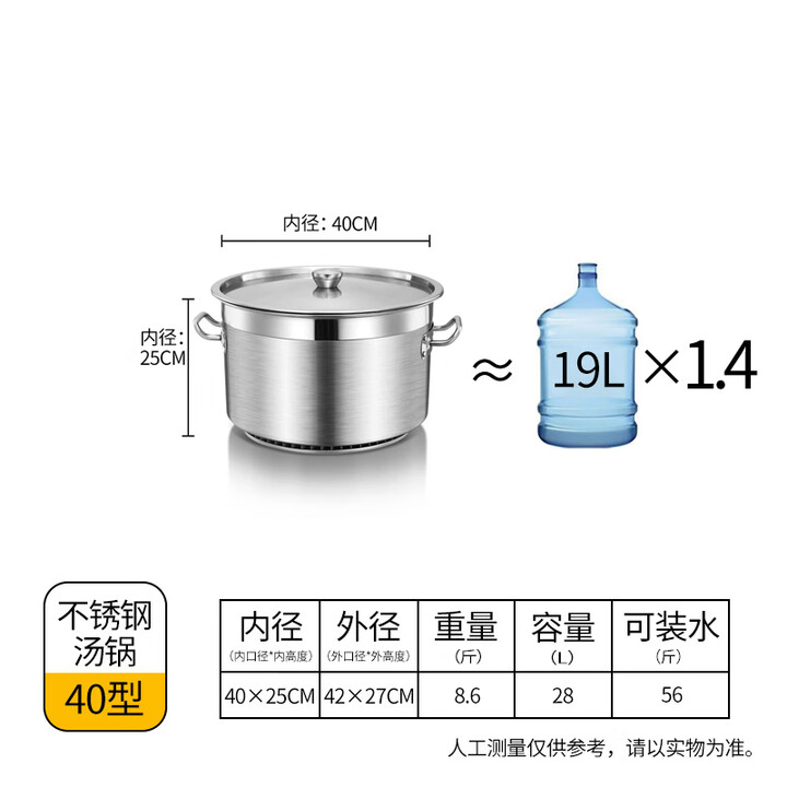 erisi 燃气304翅片商用熟食桶汤桶汤锅加厚卤锅不锈钢底复合节能桶卤肉 【超厚耐用型】40*25 【图片 价格 品牌 报价】-京东
