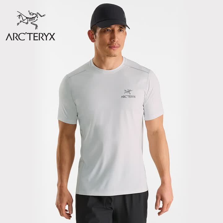 ARC’TERYX始祖鸟 MOTUS CREW 轻量透气 男子 速干短袖T恤 Atmos Heather/原子灰 S【图片 价格 品牌 报价】-京东