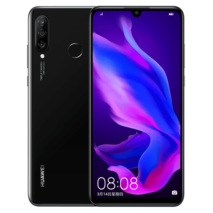 【华为nova 4e】【9成新】华为 HUAWEI nova 4e 3200万立体美颜AI超广角三摄珍珠屏6GB+128GB幻夜黑全网通版双 ...