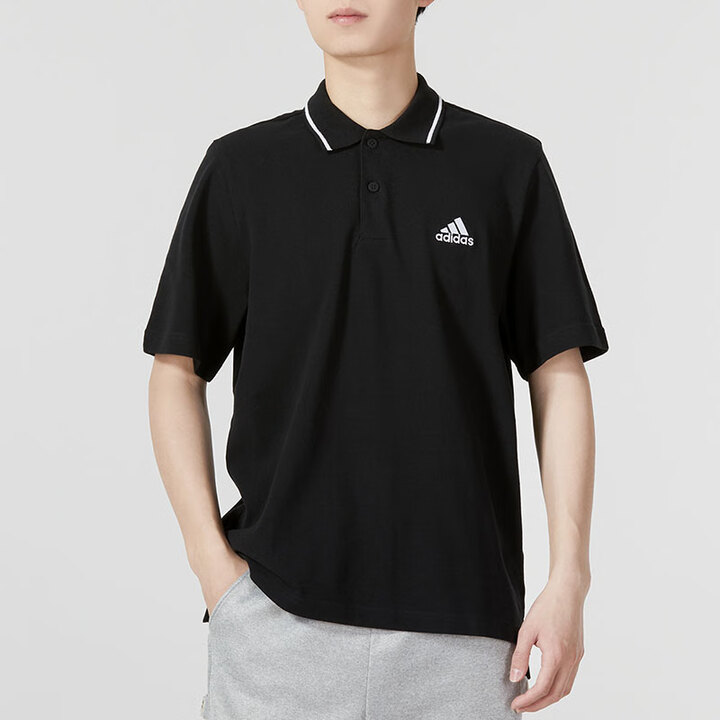 阿迪达斯 （adidas）男装 2024夏季新款运动服翻领POLO衫半袖快干商务t恤短袖 IC9314 S(175/92A)【图片 价格 品牌 ...