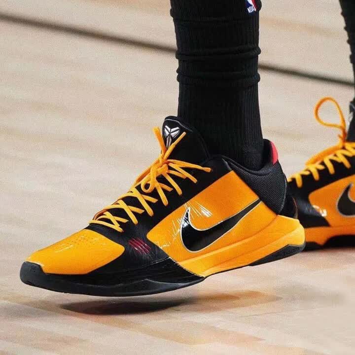 耐克（NIKE）男鞋Zoom Kobe 5 ZK5 科比5代湖人李小龙实战男子运动篮球鞋 CD4991-700 李小龙黑黄 44.5【图片 ...