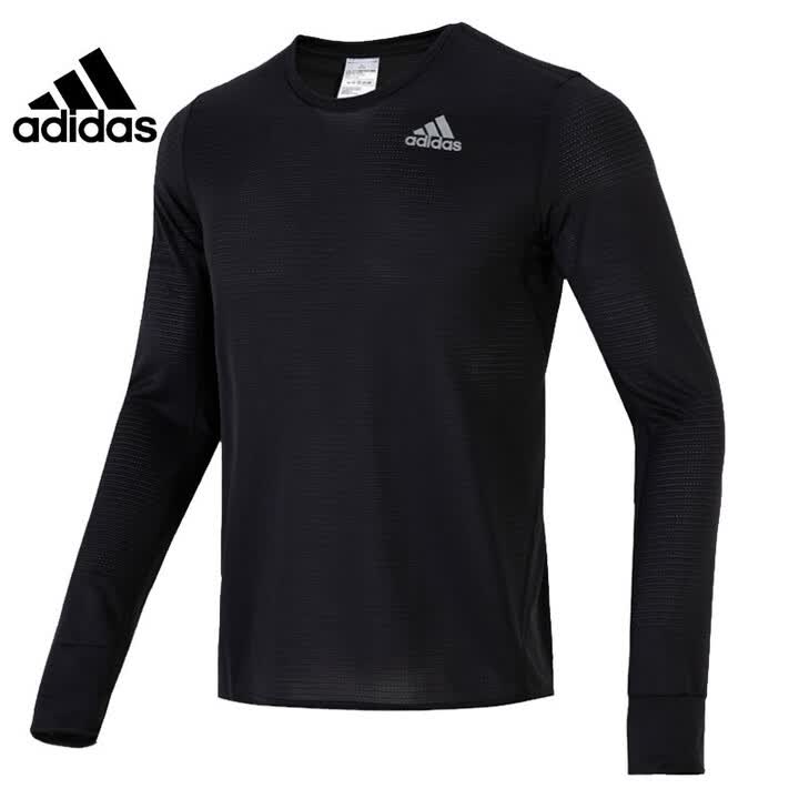 阿迪达斯（Adidas）男子运动休闲圆领长袖T恤 H58590 H58590 S【图片 价格 品牌 报价】-京东