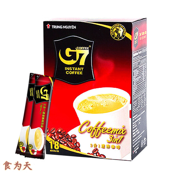 G7越南进口 中原G7咖啡三合一原味速溶咖啡冲调288g（16g*18包） 1盒【图片 价格 品牌 报价】-京东