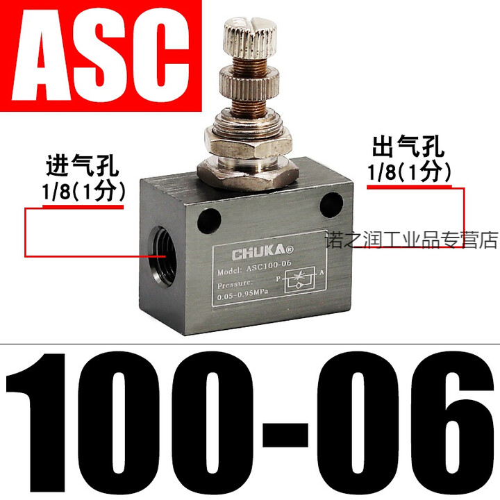 定制适用气体流量控制阀ASC100-06节流阀气动单向 ASC200-08 ASC300-10/15 ASC100-06【图片 价格 品牌 ...
