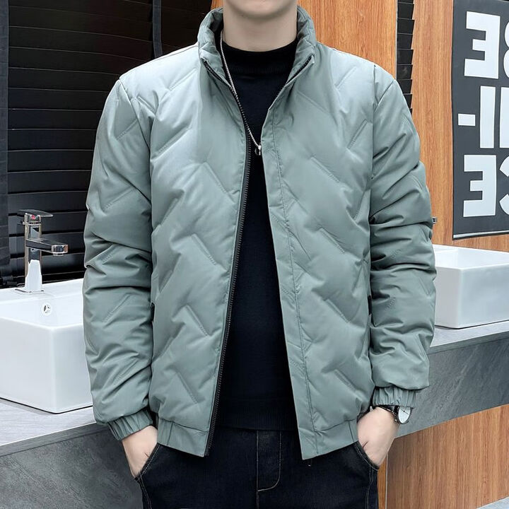 WBWU轻奢品牌羽绒服男士短款轻薄轻便保暖夹克秋冬季外套高端时尚 豆绿色 4XL (建议165-185斤)【图片 价格 品牌 报价】-京东