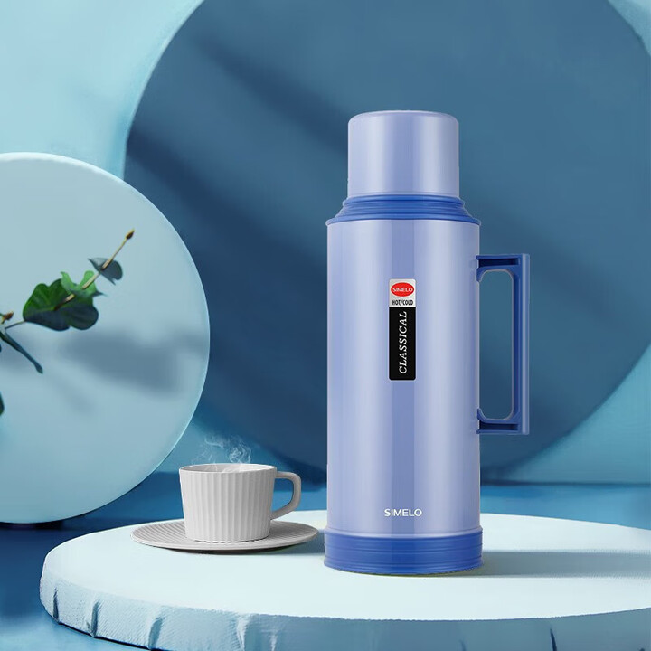 【SIMELO气压保温壶】SIMELO施美乐保温壶大容量家用玻璃内胆新东风学生宿舍暖壶2000ML蓝色【行情 报价 价格 评测】-京东