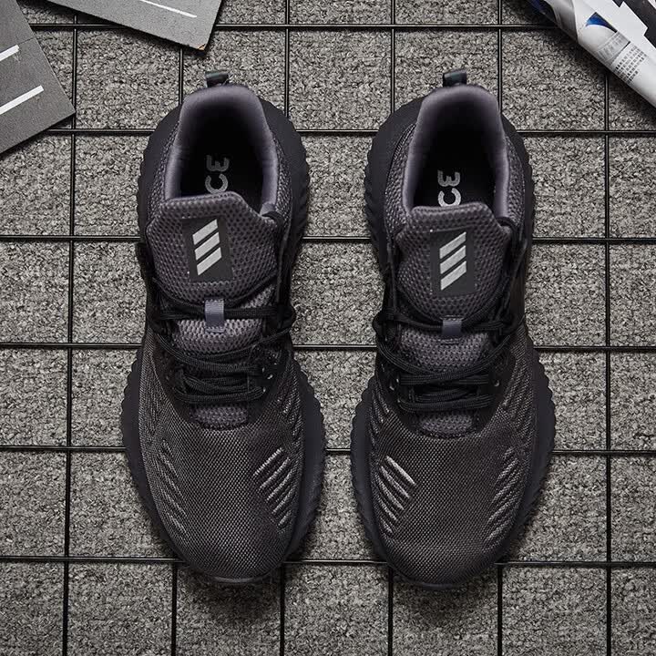 阿迪达斯（adidas）男鞋运动鞋 四季款清风Bounce网面透气轻便缓震休闲跑步运动鞋 阿尔法小椰子BB7568跑步鞋 40.5【图片 价格 ...