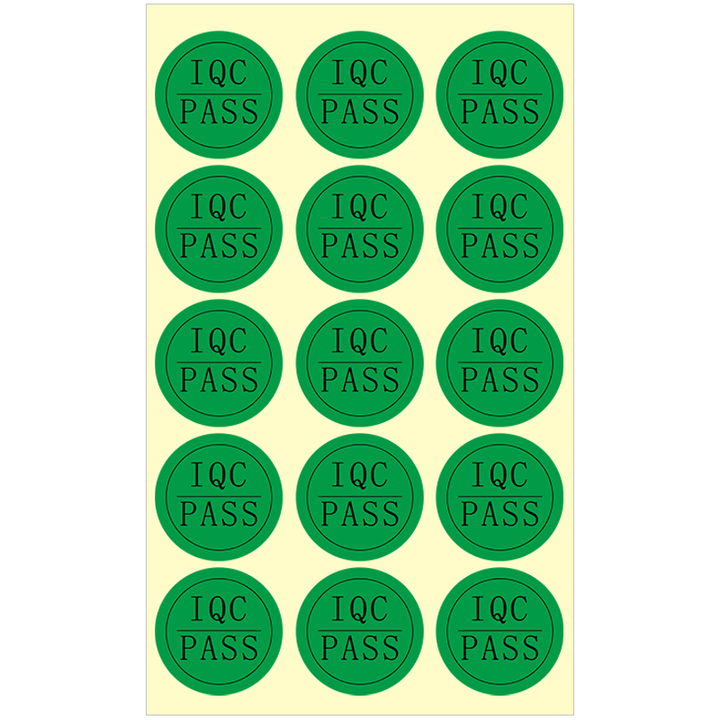 【安赛瑞2K00540】安赛瑞 IQC PASS标签 圆形质检合格贴纸 物料检验标识Φ30mm 1500枚 2K00540【行情 报价 价格 ...