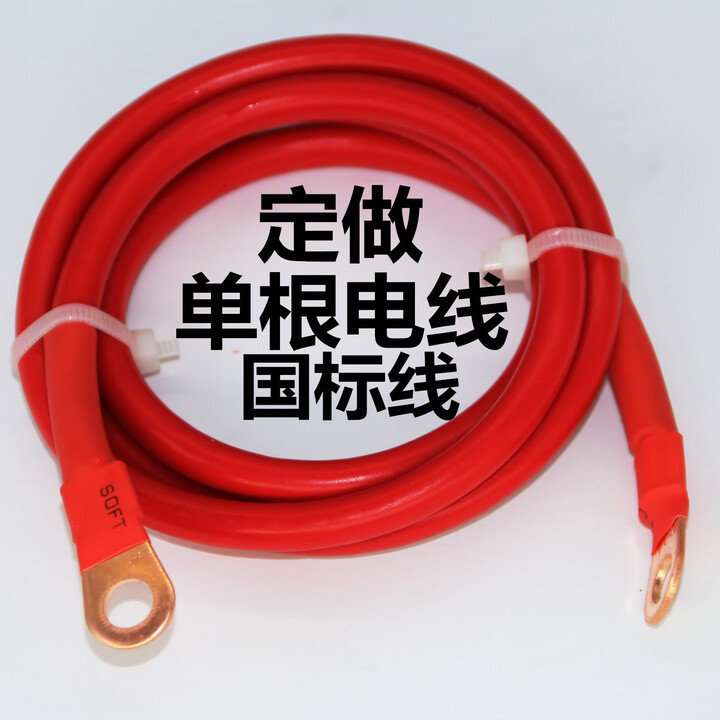 佰铭杨一根国标16平方电电瓶线连接延长线单根1条纯铜软线线带铜鼻子 国标16平方0.5米一根价格 红色【图片 价格 品牌 报价】-京东