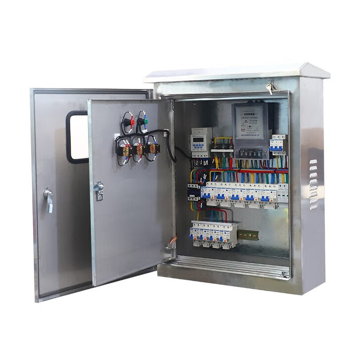 定做室外防雨不锈钢配电箱双门仪表按钮电控箱水泵开关控制柜成套 500*400*250双层门【图片 价格 品牌 报价】-京东