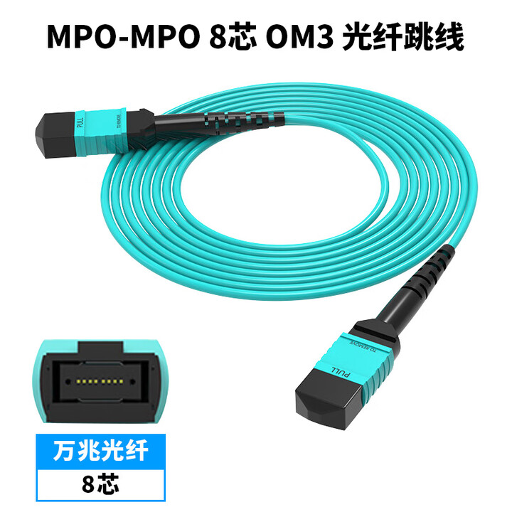 mpo光纤跳线Mpo-lc 8芯12芯集束OM3/OM4万兆多模光纤线MTP光 MPO-MPO 8芯(OM3) 1m【图片 价格 品牌 报价】-京东