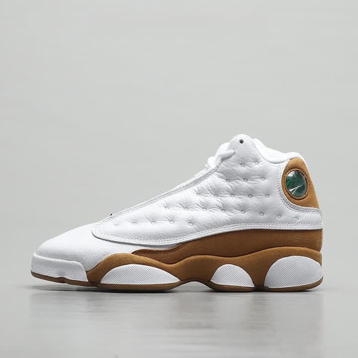 耐克（NIKE）Air Jordan 13 AJ13 白棕小麦 高帮复古篮球鞋 414571-171 GS DJ3003-171 37.5 ...