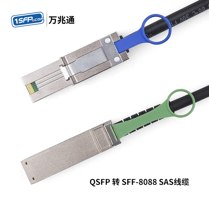 XMSJminiSAS 40G SFF-8644转8088 8643服务器电脑硬盘阵列高速数定制 QSFP-8088/8088 3m【图片 ...