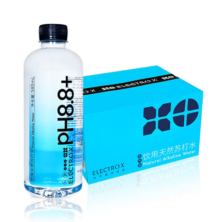 ELECTROX天然苏打水580ml瓶装整箱PH88天然碱性苏打饮用水 粒刻天然苏打水580ml*12瓶【图片 价格 品牌 报价】-京东