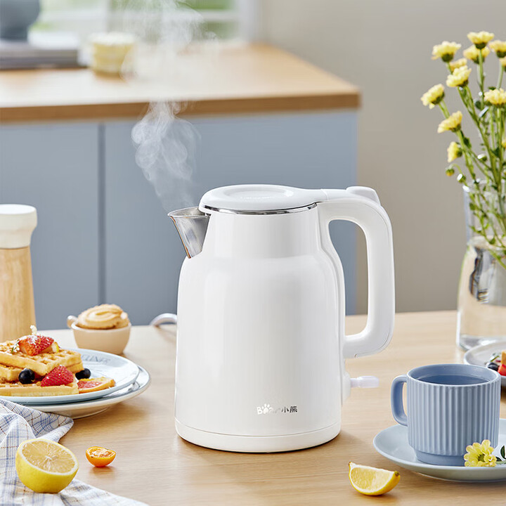 【小熊（Bear）ZDH-E15U9】小熊（Bear）电水壶 热水壶 烧水壶热水瓶1.5L304不锈钢内胆养生双层壶身开水壶 ZDH ...