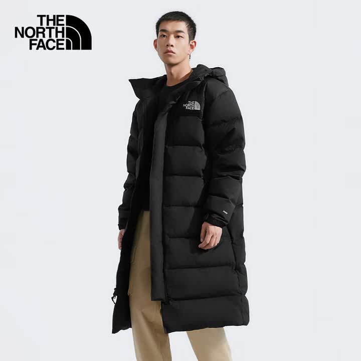 【北面（The North Face）NF0A832J】The North Face北面羽绒服长款男700蓬鹅绒防泼保暖832J 黑色/GOE ...