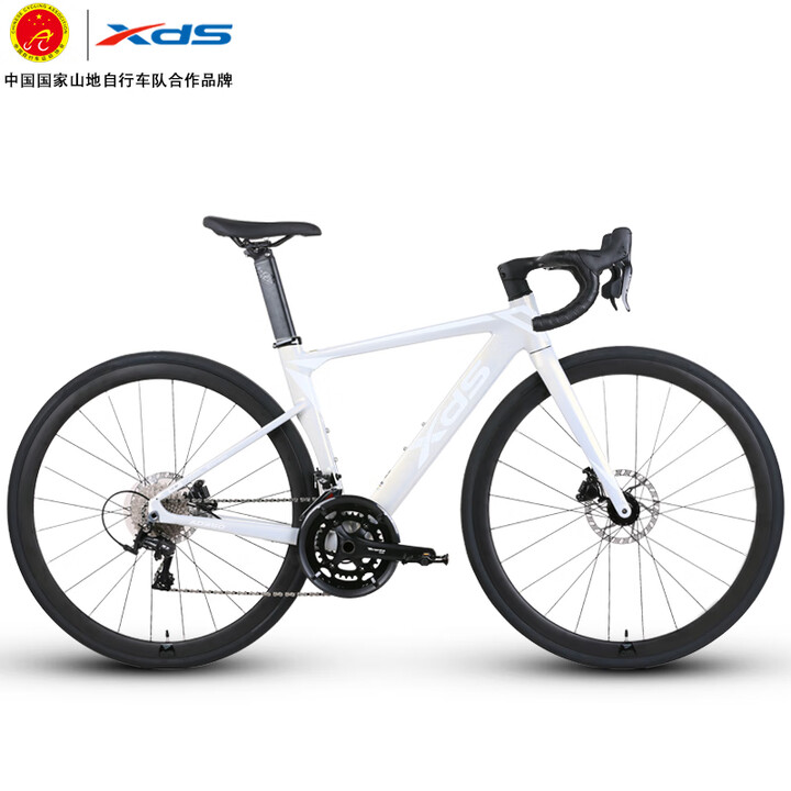 【喜德盛RF380】喜德盛（xds）【吴磊推荐】公路车24款桶轴版AD350油刹20速变速 奶油黄白480mm【行情 报价 价格 评测】-京东