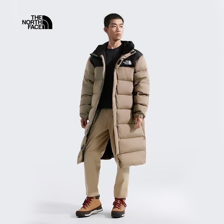 【北面（The North Face）NF0A832J】The North Face北面羽绒服长款男700蓬鹅绒防泼保暖832J 废土棕 ...