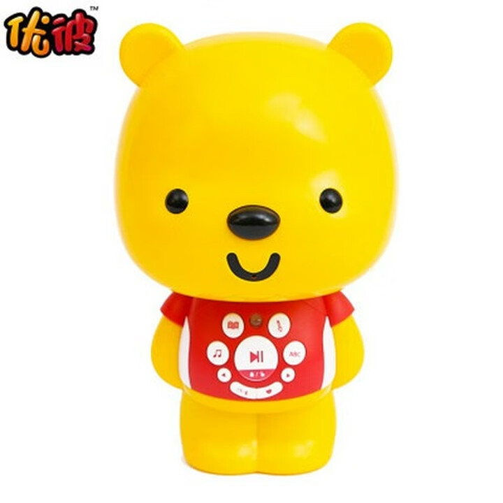 优彼（ubbie）早教机小熊优比故事机儿童玩具宝宝安抚音乐播放器可充电下载 红色【图片 价格 品牌 报价】-京东