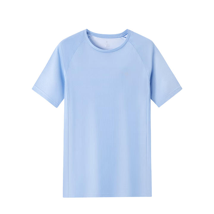 【京东京造JZ51002】【95成新】京东京造夏季男士跑步系列运动短袖男暴汗速干呼吸T恤 冰川蓝【行情 报价 价格 评测】-京东