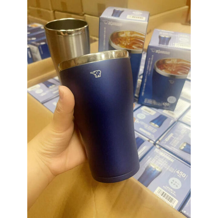象印（ZOJIRUSHI）象印咖啡杯SX-FSE45不锈钢真空男女水杯啤酒杯茶杯广口杯子车载杯 外观瑕疵品1- 450ml蓝色【图片 价格 品牌 报价】-京东