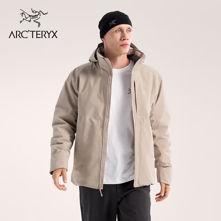 ARC'TERYX始祖鸟 RALLE INSULATED JACKET GORE-TEX 防水 男子 保暖棉服 RUNE/雅致棕 XL【图片 ...