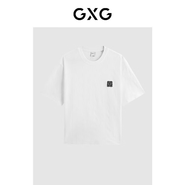 【GXGG24X442134】GXG男装商场同款多色基础设计圆领24年夏 白色 L【行情 报价 价格 评测】-京东
