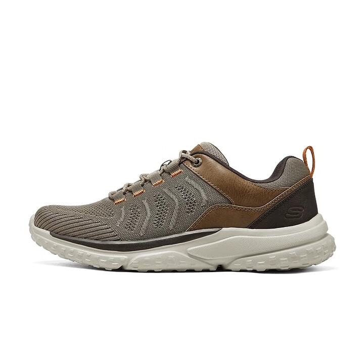 Skechers斯凯奇男鞋秋冬季新款足弓支撑运动鞋轻便舒适一脚蹬休闲鞋210893 灰褐色/210893-TPE 39.5【图片 价格 品牌 ...