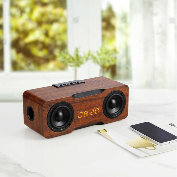 UKYK德国柏林之声无线蓝牙音箱木质高音质 HIFI重低音炮插U盘车载音响 棕色木纹(蓝牙音箱）【图片 价格 品牌 报价】-京东