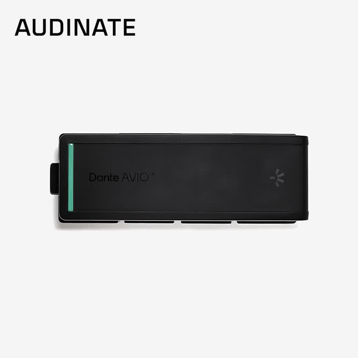 DANTE BY AUDINATE Audinate Dante AVIO 迷你AoIP接口 两路/单路转接器/适配器便携 Input ...