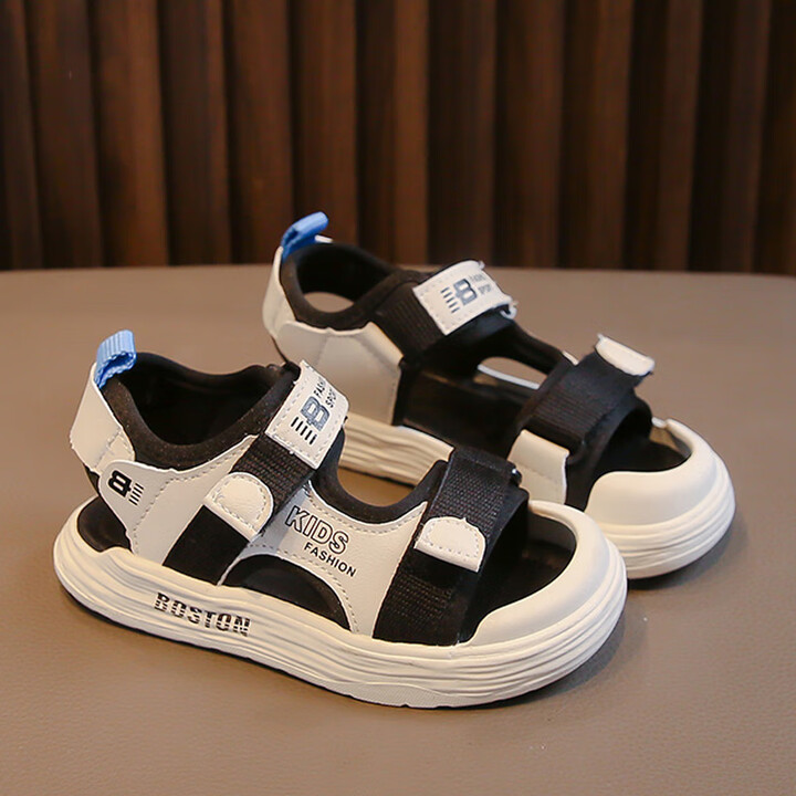 阿童木（ATONGMU）阿童木凉鞋男童帅气软底夏款2025新款儿童沙滩凉拖防滑男孩中大童 黑色[主图款] 码11 34【图片 价格 品牌 报价】-京东