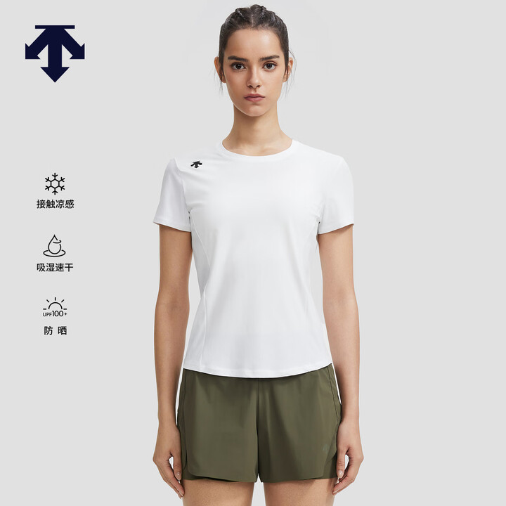 DESCENTE迪桑特WOMEN’S TRAINING系列女士短袖针织衫 WT-Bright White Tpg M (165/84A)【图片 价格 品牌 报价】-京东