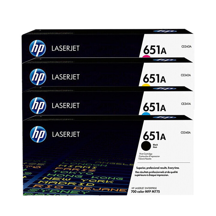【惠普CE340A－343A四色套装】惠普（HP）CE340A-343A硒鼓 651A硒鼓 适用M775dn/M775z/M775f 651A ...