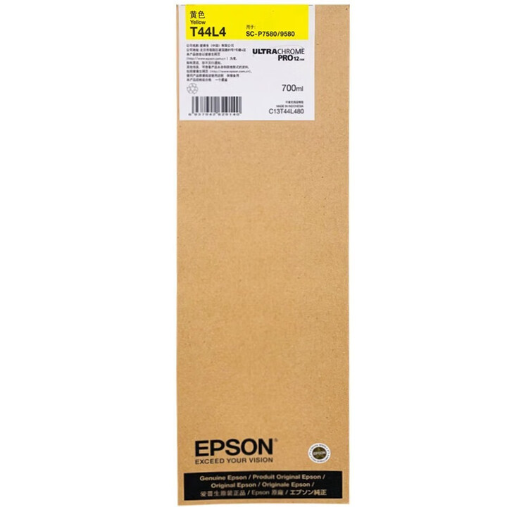 【EPSONC13T44L180】EPSON爱普生C13T44L480 T44L4 黄色墨盒 Yellow 700ml 适用Epson SC ...