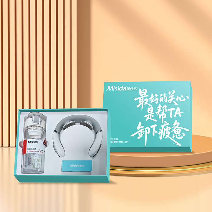 【美仕达（Misida）MS-礼盒套装】美仕达（Misida）MS-Cool-4 健康养生套装 颈椎按摩仪J8019+水杯 （单位：套）【行情 ...